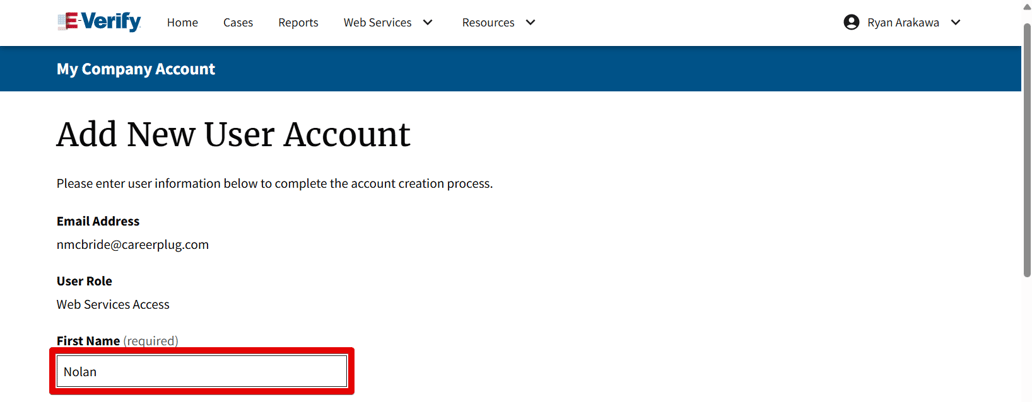 Setting up and using the E-Verify integration
